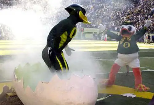 Oregon Ducks Mascot Push Ups