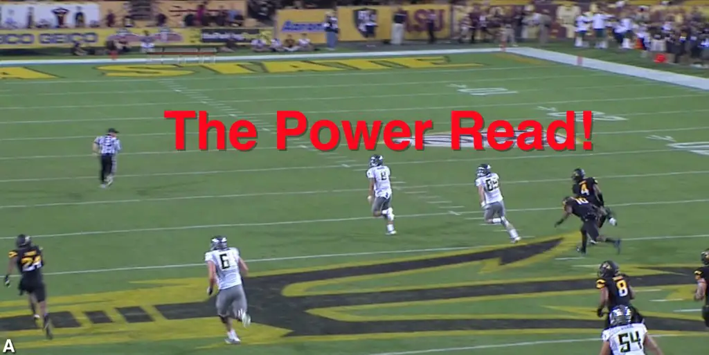 Oregon Surprises ASU with a New Power Read Play! | FishDuck
