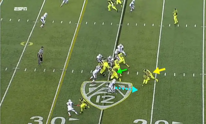 Oregon Stuns Opponents with New Inverted Veer Play! | FishDuck